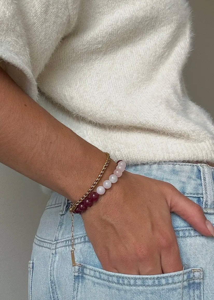 Hannah Bracelet – Red Ribbon