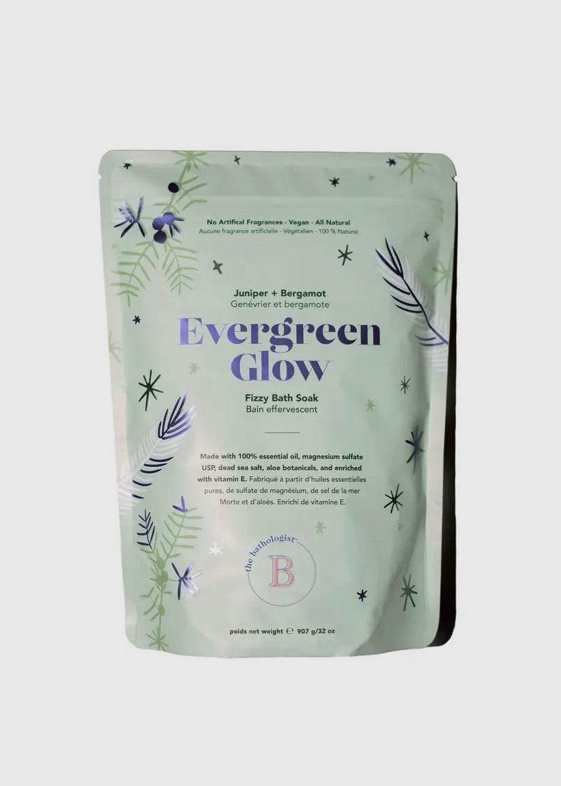 Evergreen Glow Bath Soak – Red Ribbon