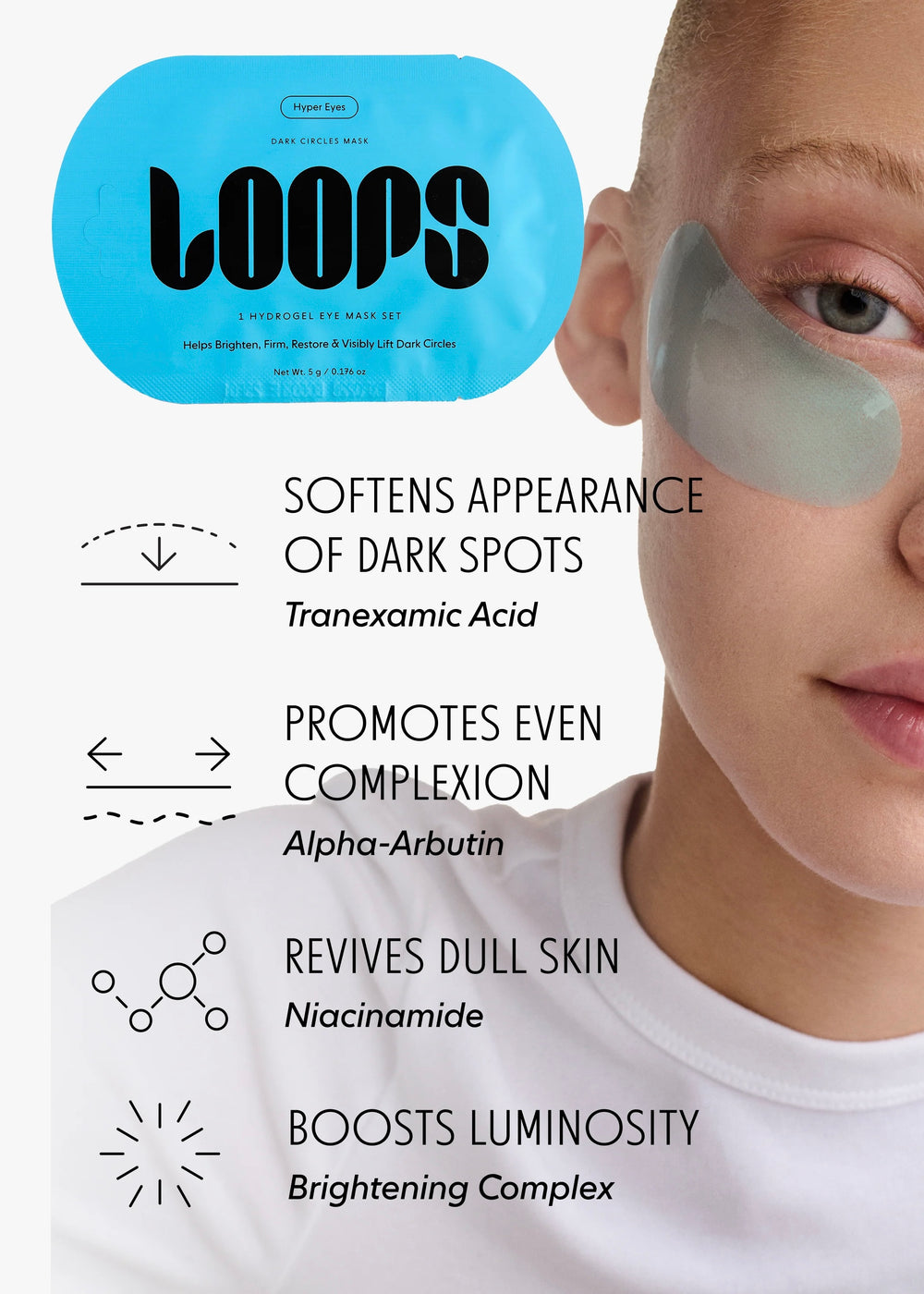 Hyper Eyes Single Eye Mask – Red Ribbon