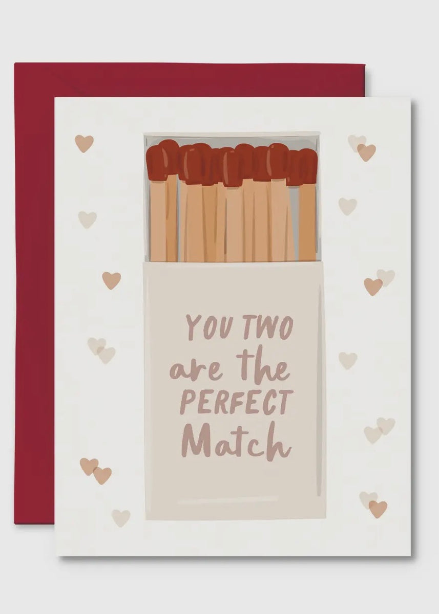 You Two Are the Perfect Match Card – Red Ribbon