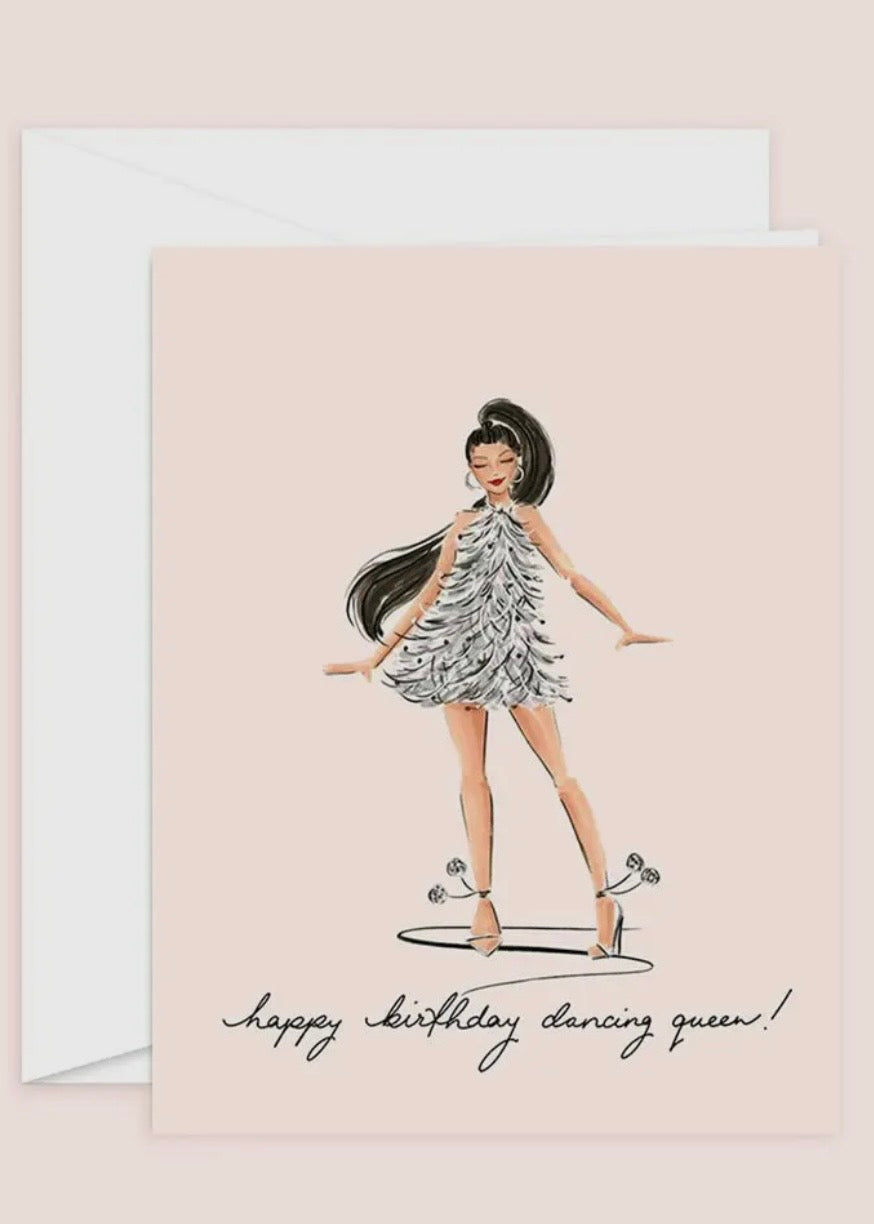 Dancing Queen Birthday Card – Red Ribbon