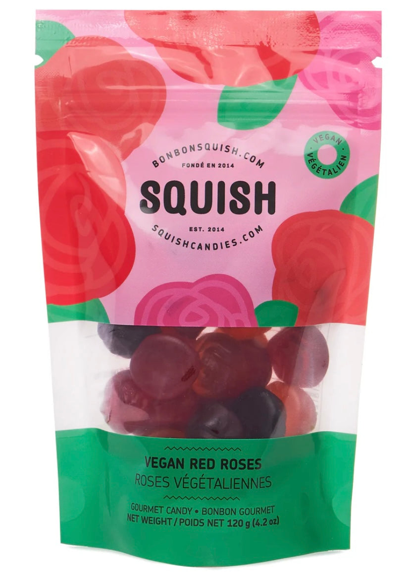 Squish Vegan Red Roses Candy – Red Ribbon