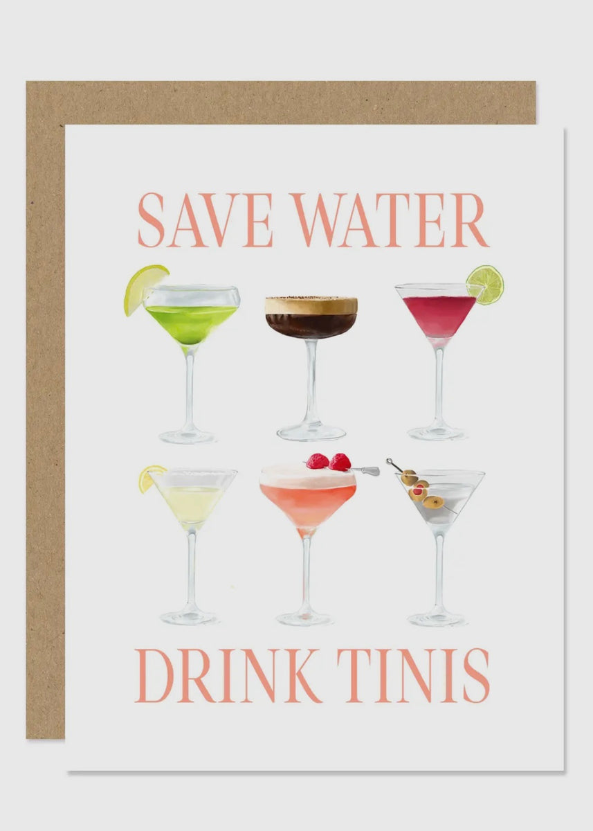 Save Water Card – Red Ribbon